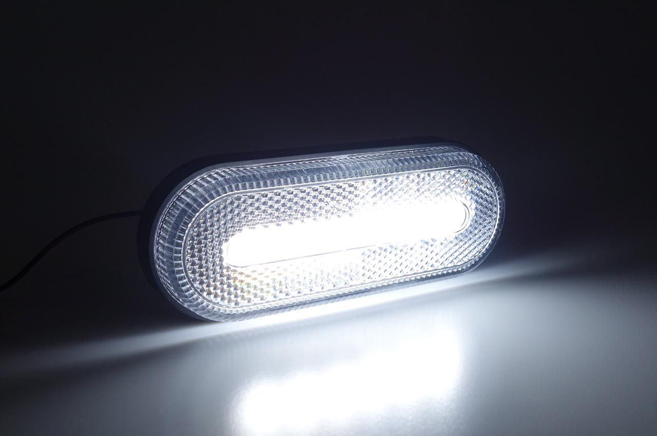 Amio - ΦΩΣ ΟΓΚΟΥ ΦΟΡΤΗΓΟΥ LED ΛΕΥΚΟ ΟΒΑΛ 10-30V 124x49x22mm ΑΔΙΑΒΡΟΧΟ ...