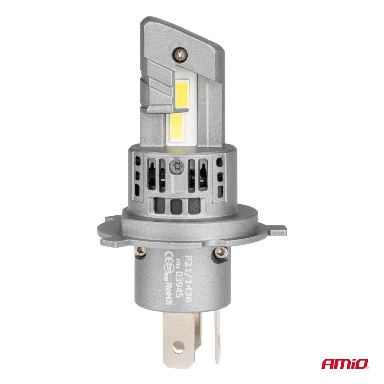 Amio - H4 12V 50W 6.000K 4200LM CSP LED CAN-BUS SERIES X5 WINGER 2ΤΕΜ ...