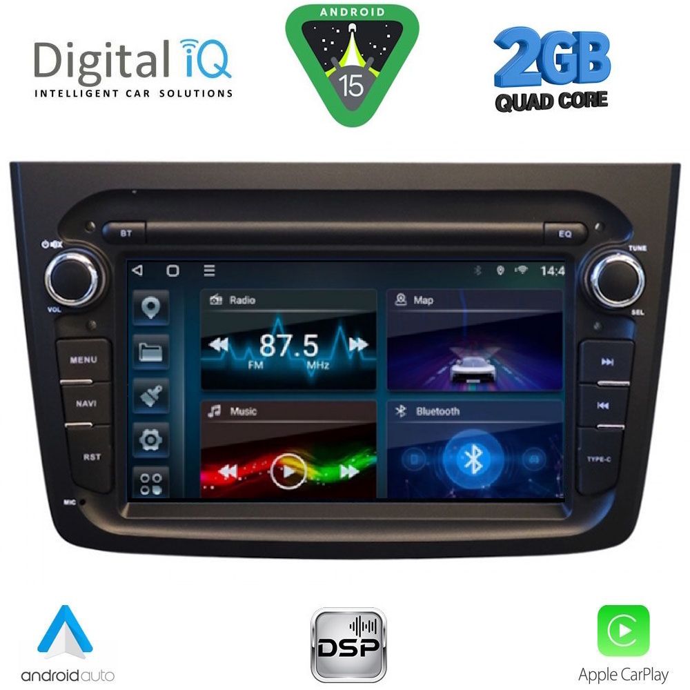 DIGITAL IQ BLD 257BL_CPA (7" DECK) MULTIMEDIA SYSTEM for ALFA ROMEO ...